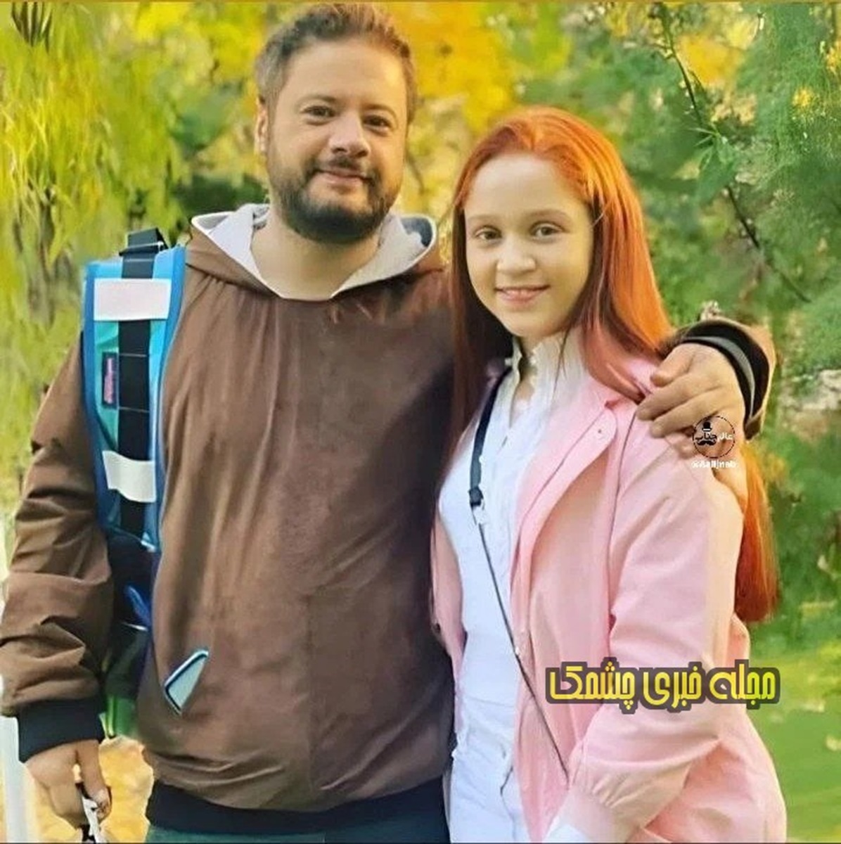عکس زن زیبای علی صادقی و دختر فوق جذابش بخاطر این دختر مهاجرت کرد