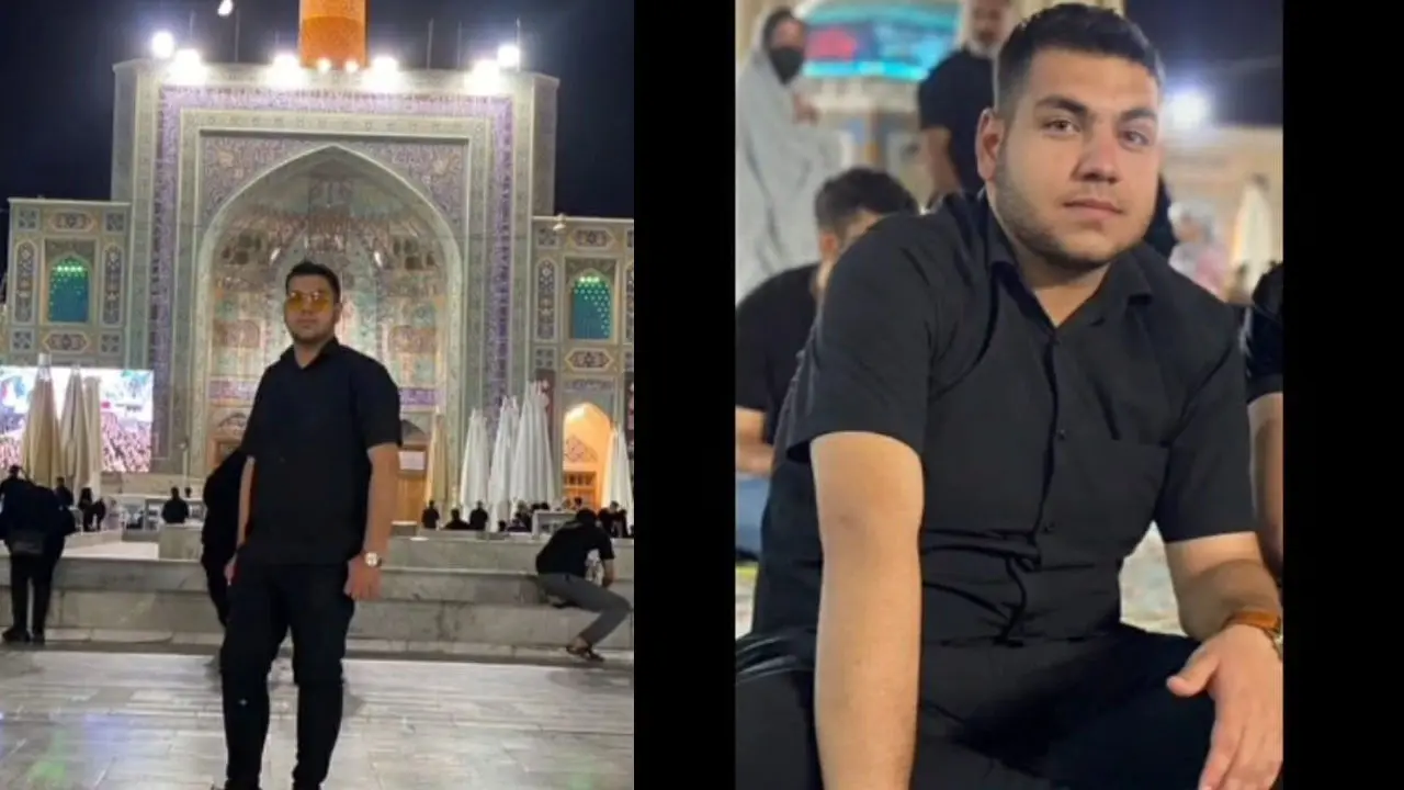 درگذشت حیدر حبیبی جوان ورزشکار مشهدی / تصادف پژو با نرده های کنار خیابان