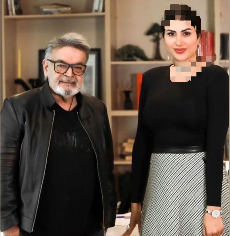 عکس جنجالی حمید لولایی و خانم زننده پوش بی روسری عکس همسر و دختر