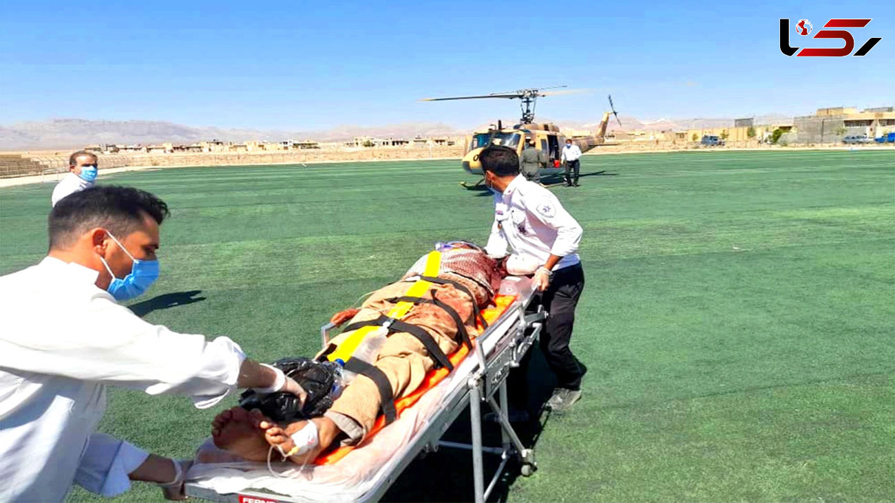 پرواز هلیکوپتر اورژانس برای پیوند دست قطع شده چوپان جوان در شیراز عکس